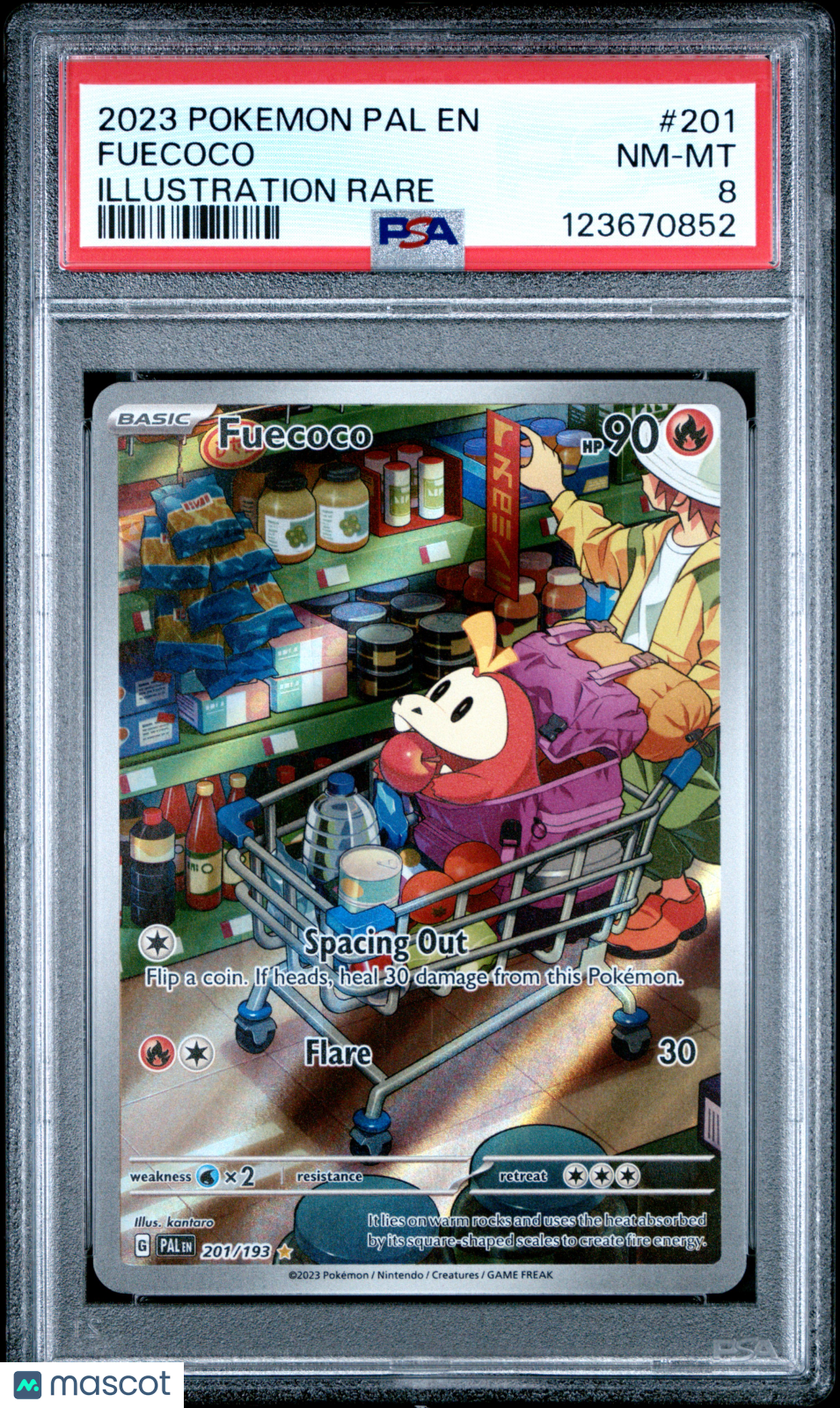 2023 Pokemon Pal EN-Paldea Evolved Fuecoco #201 Illustration Rare PSA ...